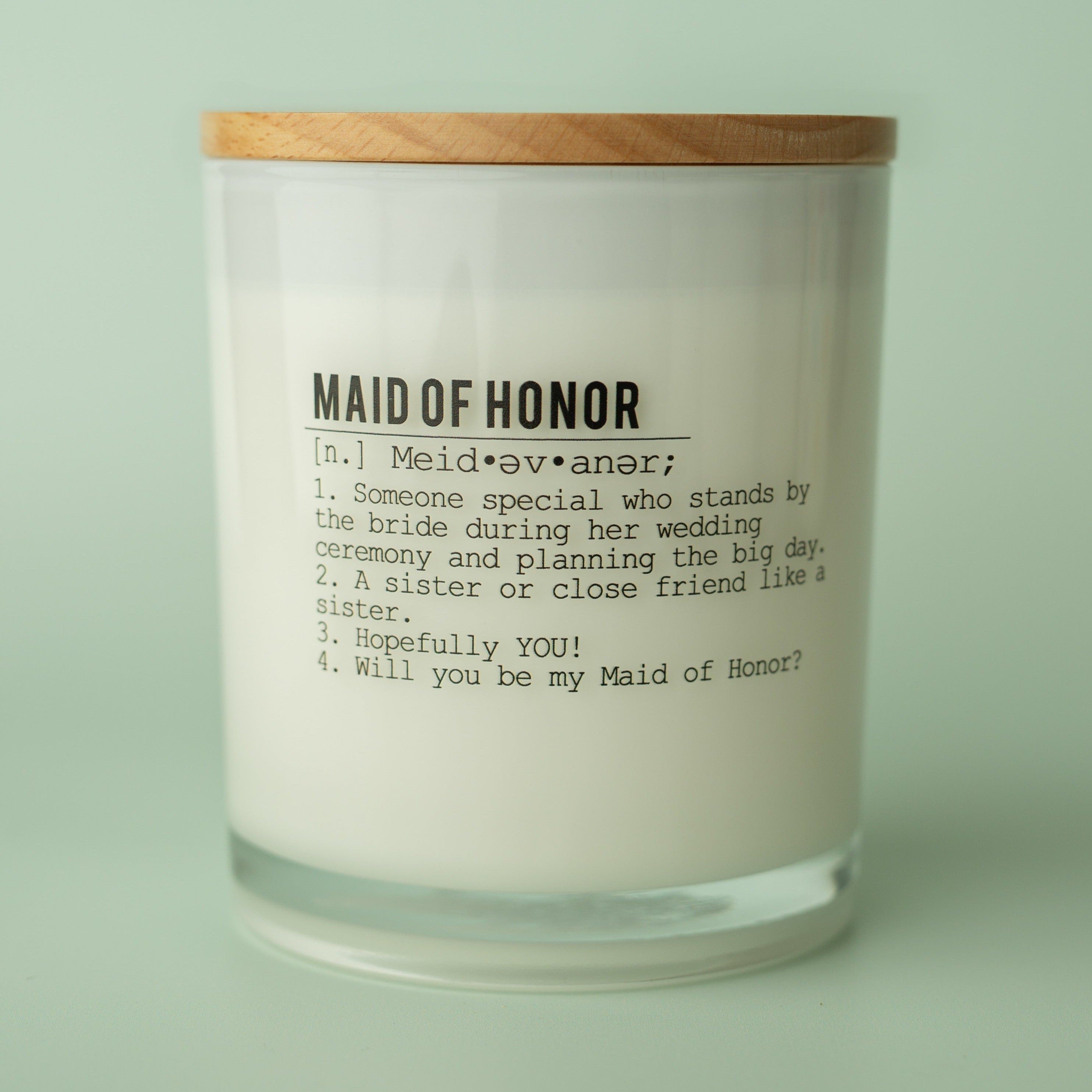 MAID OF HONOR CANDLE – Unplug Soy Candles
